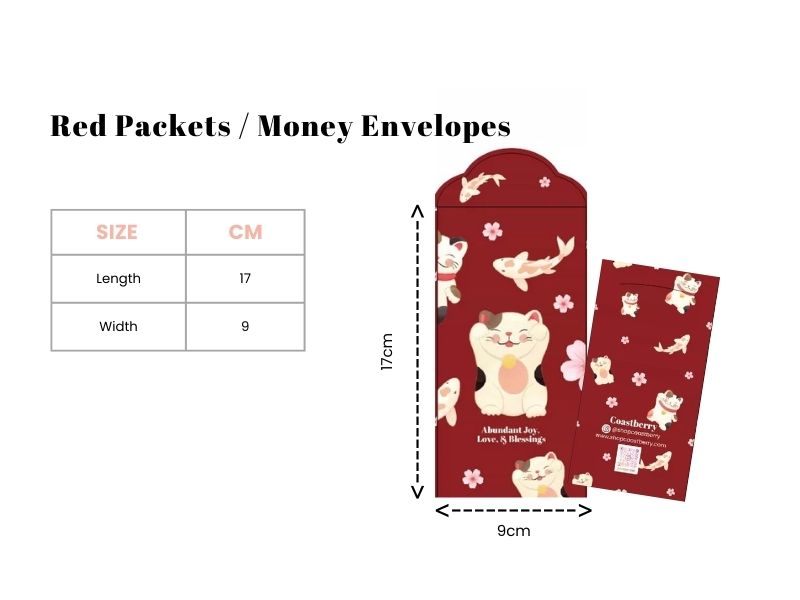 Blush Of Spring Red Packets / Money Envelopes (10 pcs)